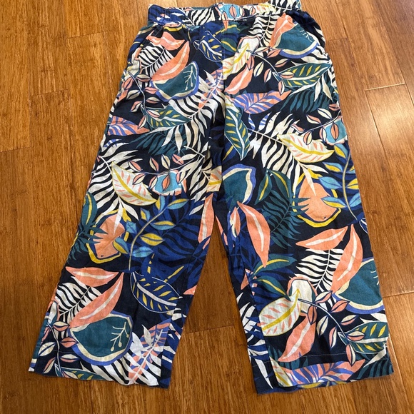 C&C California | Pants & Jumpsuits | Cc California Linen Cropped Floral ...